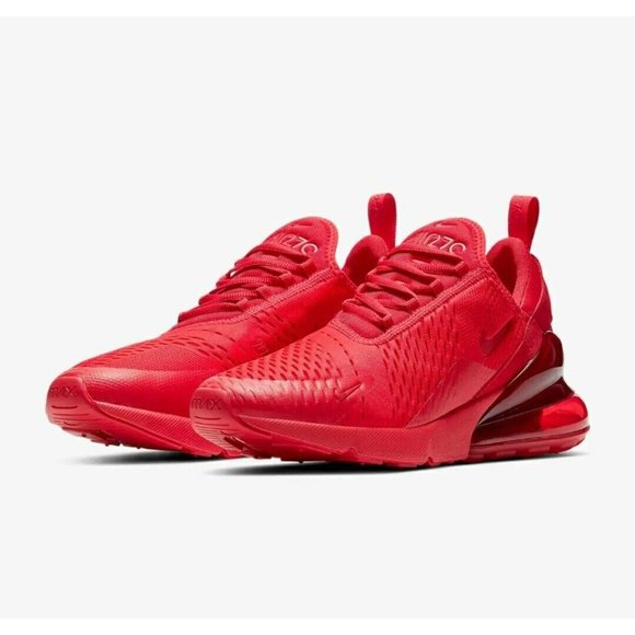 Nike | Shoes | Nike Air Max 27 University Red Athletic Running Sneaker ...